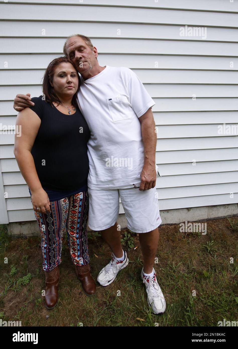 Dolores "Dee" Medema Garcia, left, and her father, Dan Medema, stand ...
