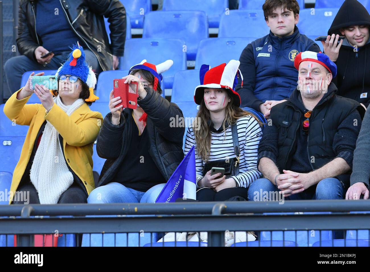 France fans during 6 Nations International rugby match Italy versus ...