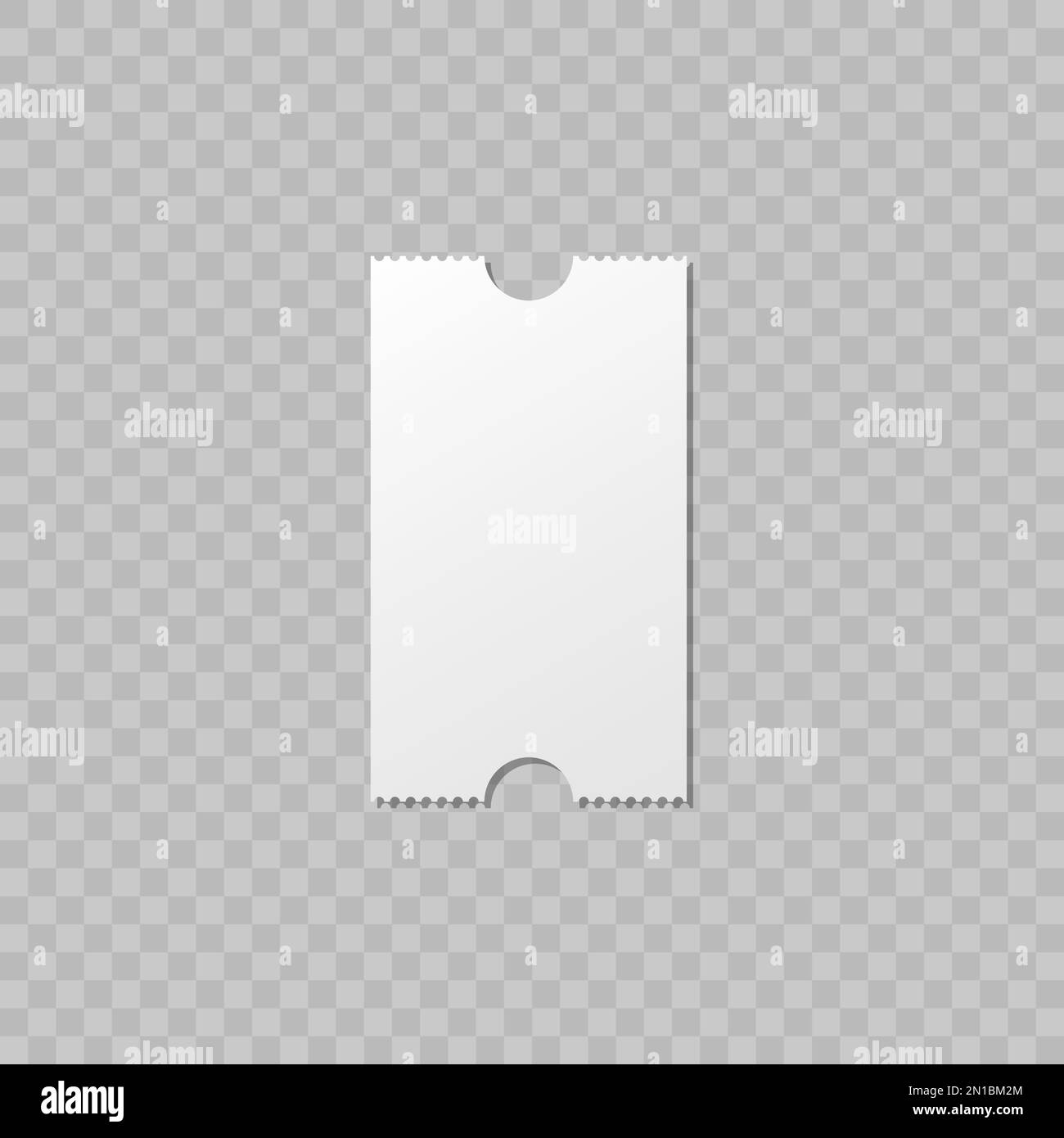 Blank ticket mockup template. Movie lottery realistic blank tickets ...