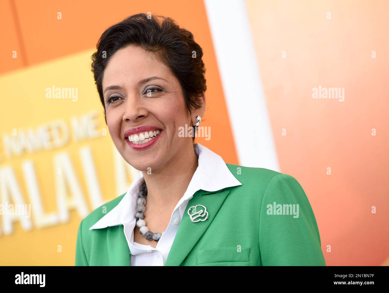 Girl Scouts CEO Anna Maria Chávez attends the premiere of "He Named Me ...