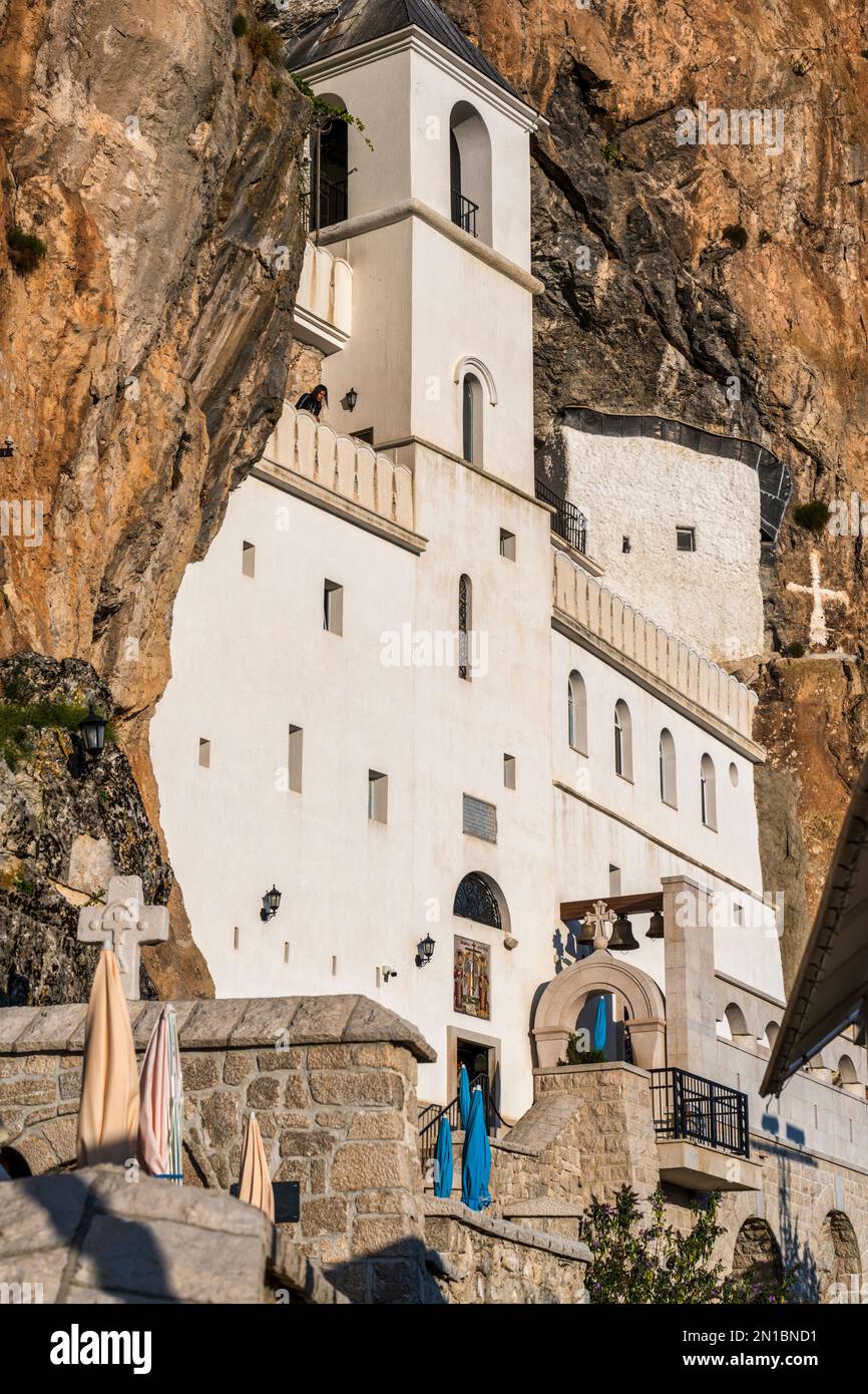 The upper church of Ostrog Monastery, a monastery of the Serbian ...