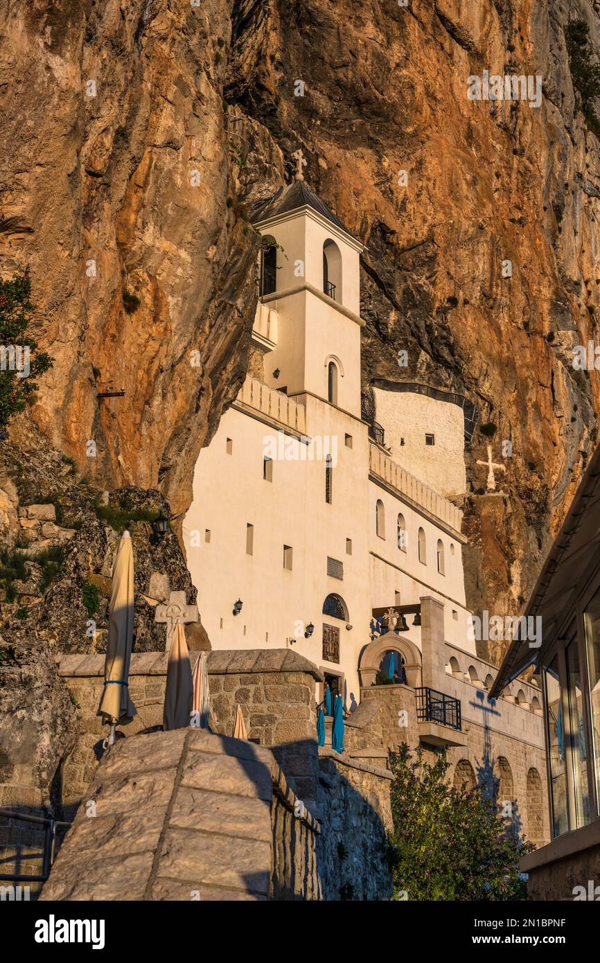 The upper church of Ostrog Monastery, a monastery of the Serbian ...