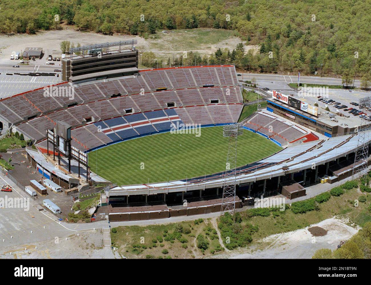 An empty Foxboro Stadium in Foxborough, Mass., home of the New England ...