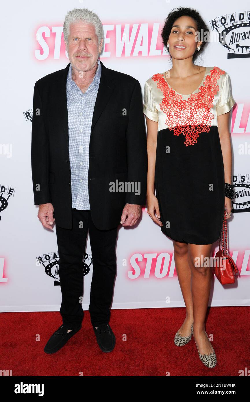 Actor Ron Perlman and daughter Blake Perlman arrive at the LA premiere ...