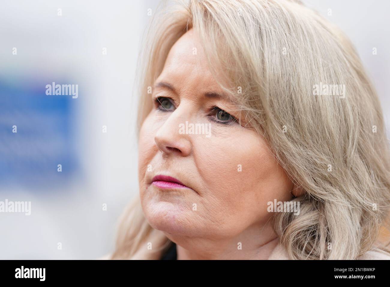 Royal College of Nursing (RCN) general secretary Pat Cullen, speaks to ...