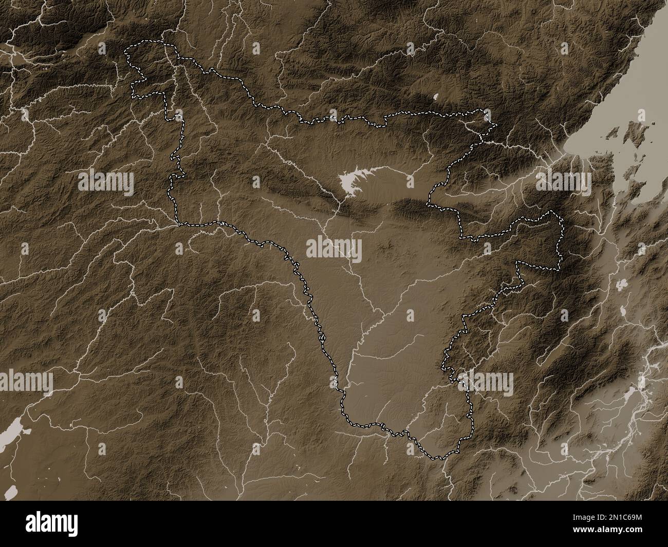 Outline map of amur hi-res stock photography and images - Alamy