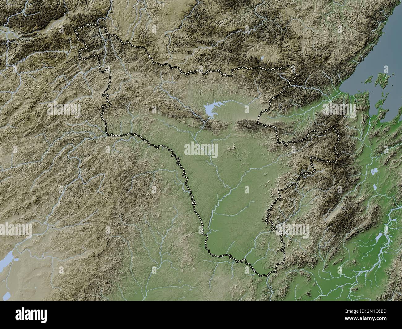 Outline map of amur hi-res stock photography and images - Alamy