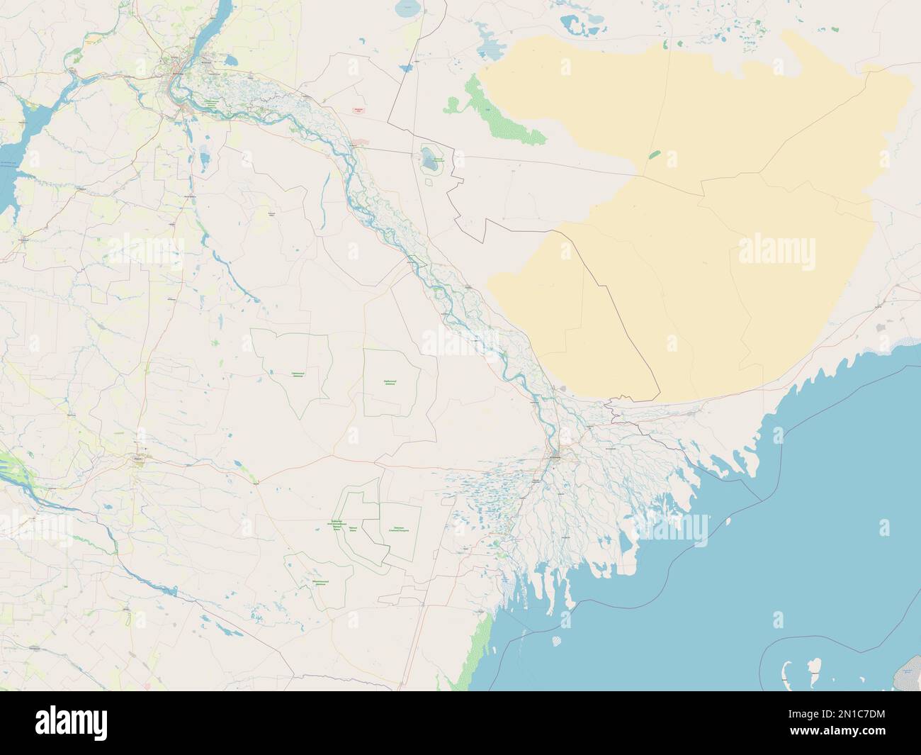 Astrakhan', region of Russia. Open Street Map Stock Photo - Alamy