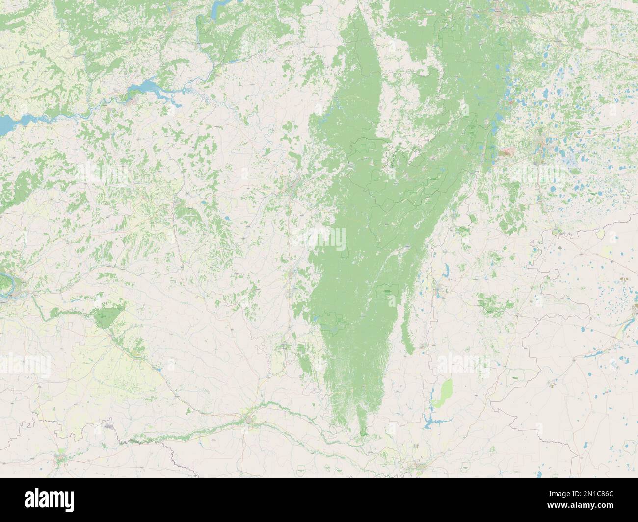 Bashkortostan, republic of Russia. Open Street Map Stock Photo - Alamy