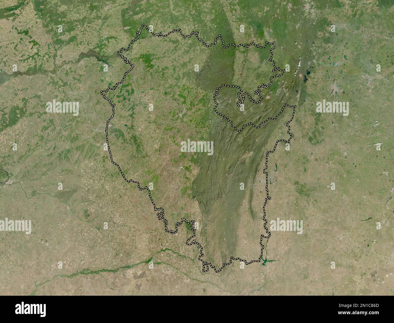 Bashkortostan, republic of Russia. Low resolution satellite map Stock ...