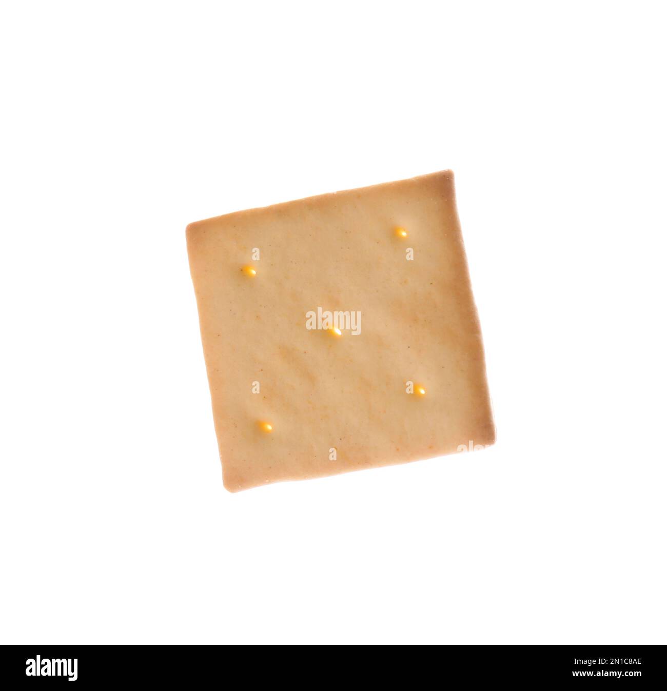 Crispy cracker isolated on white. Delicious snack Stock Photo - Alamy