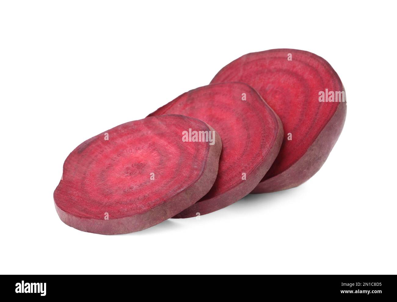 Cut fresh red beet on white background Stock Photo - Alamy