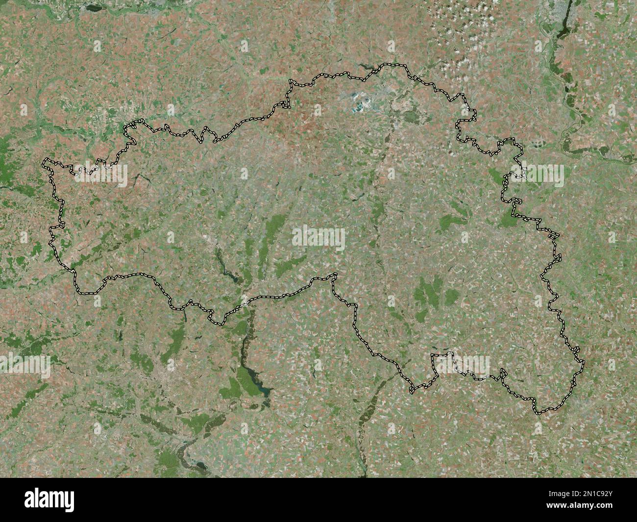Belgorod, region of Russia. High resolution satellite map Stock Photo ...