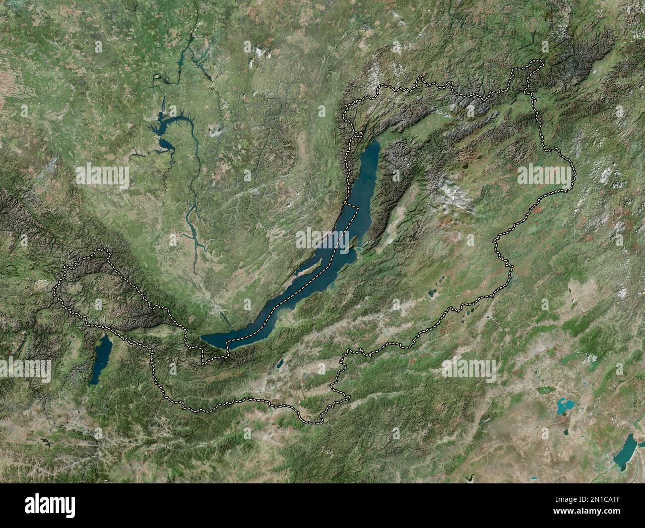 Buryat, republic of Russia. High resolution satellite map Stock Photo ...
