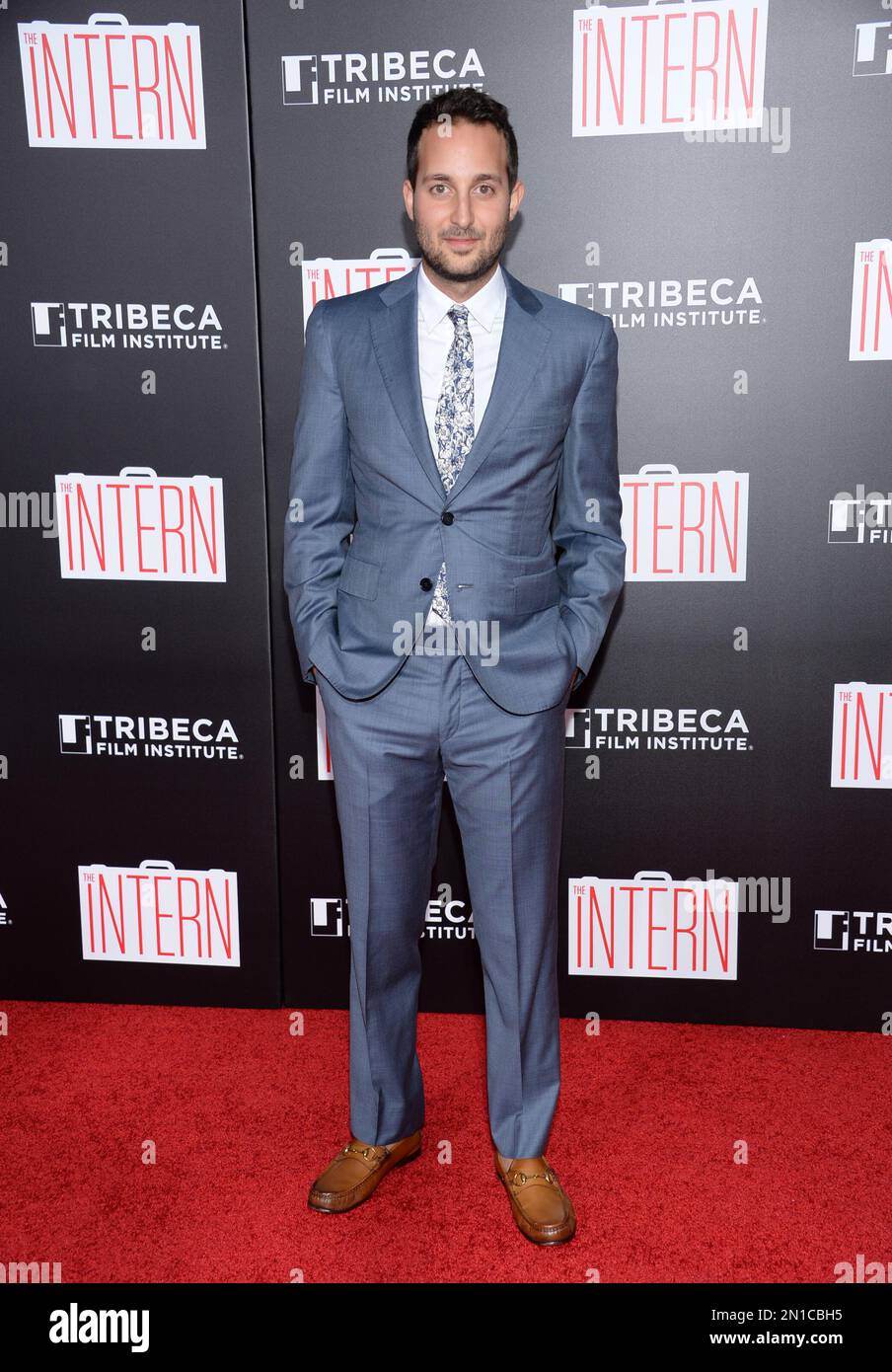 Jason Orley attends the premiere of "The Intern" at the Ziegfeld ...