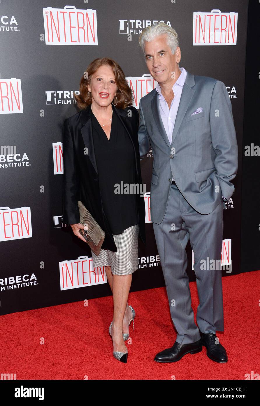 Actress Linda Lavin and husband Steve Bakunas attend the premiere of ...
