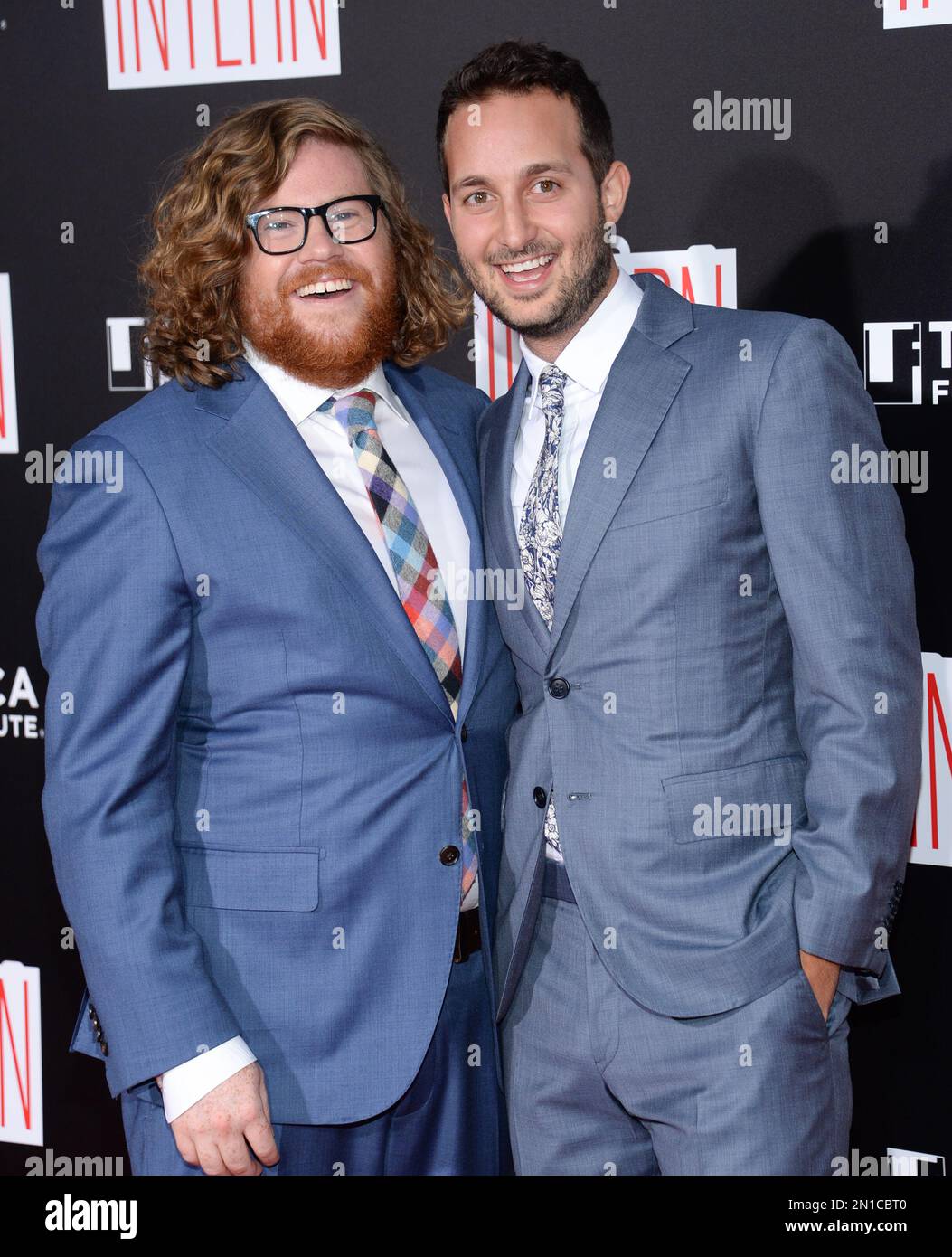 Actors Zack Pearlman, left, and Jason Orley attend the premiere of "The ...