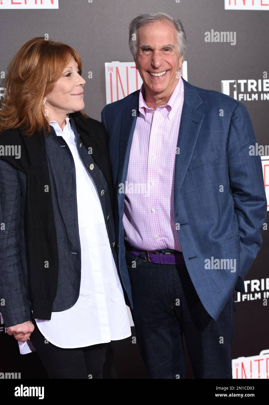 Actor Henry Winkler and wife Stacey Weitzman attend the premiere of ...
