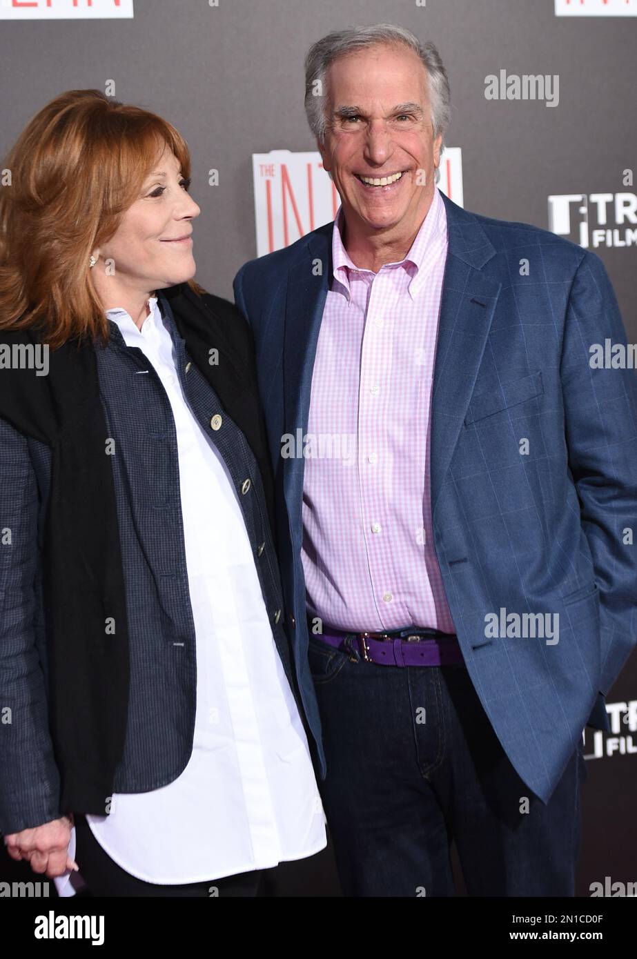 Actor Henry Winkler and wife Stacey Weitzman attend the premiere of ...