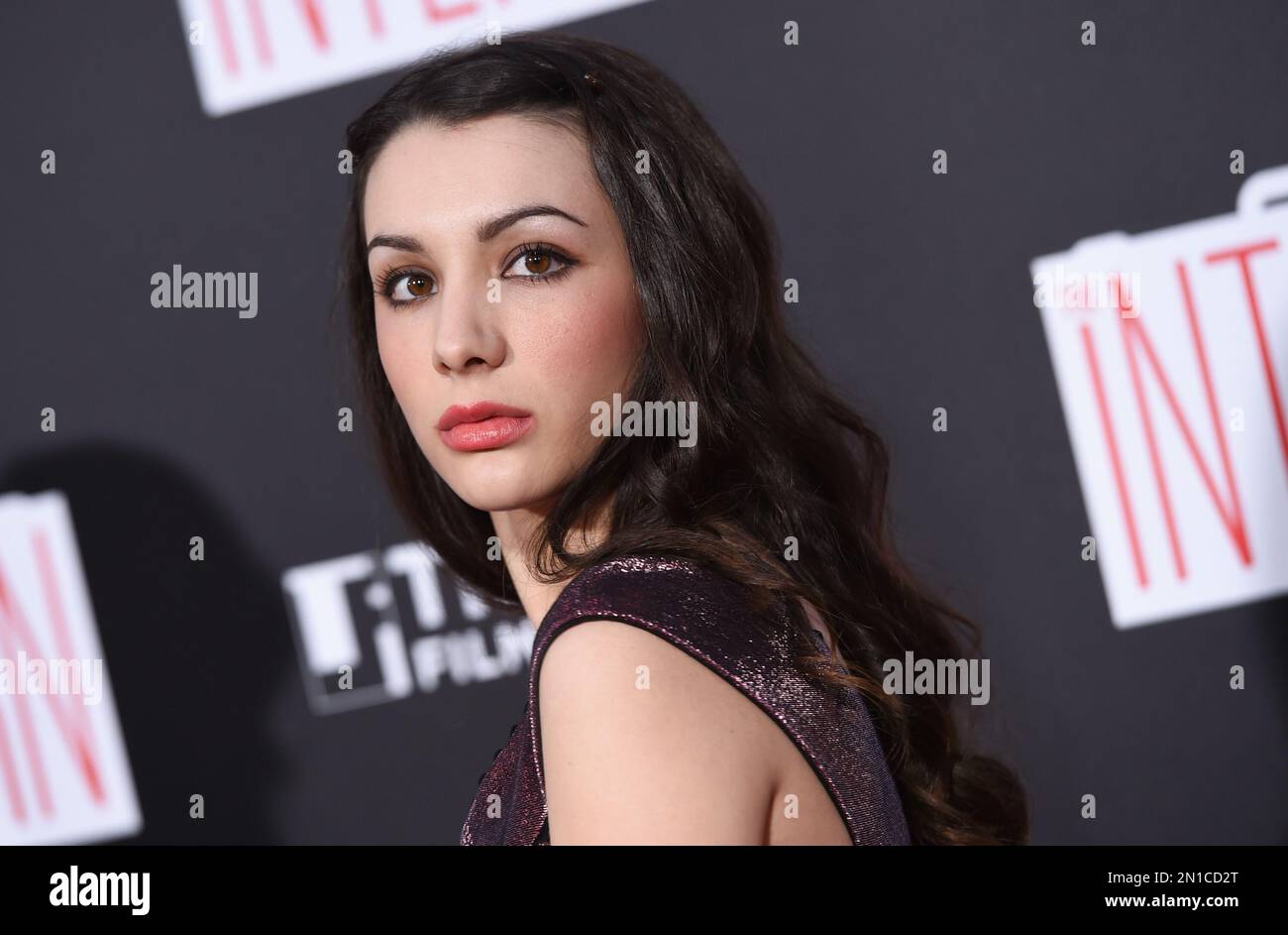 Actress Hannah Marks attends the premiere of "The Intern" at the ...
