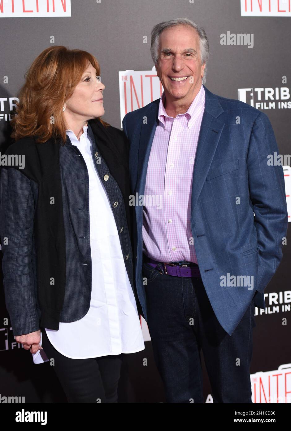 Actor Henry Winkler and wife Stacey Weitzman attend the premiere of ...