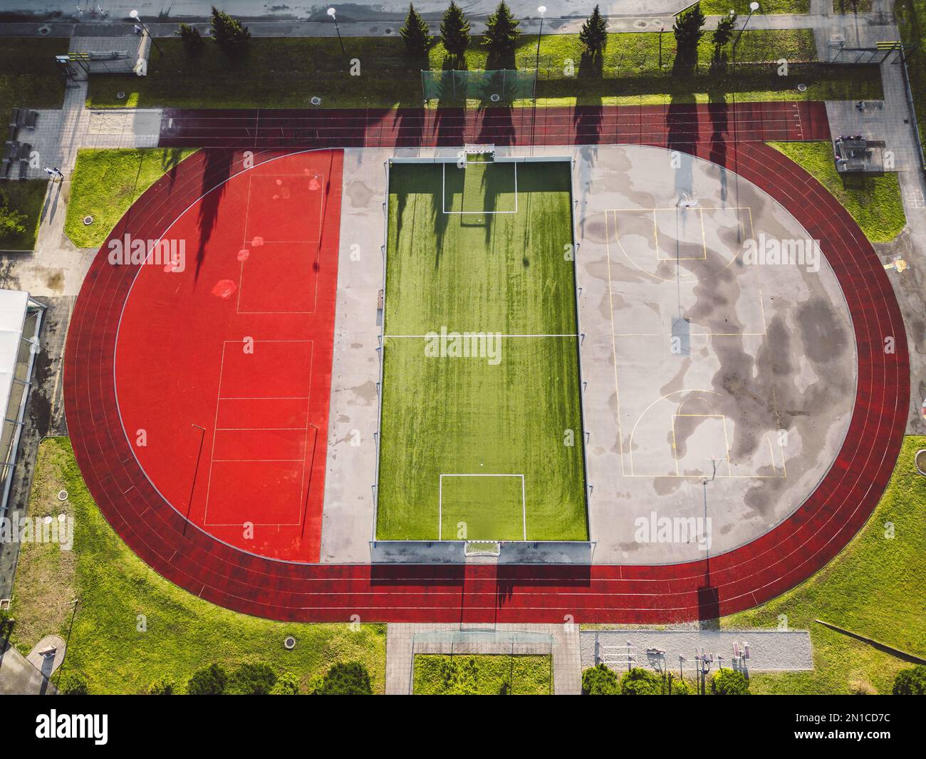 Aerial top view buildings materials hi-res stock photography and images ...