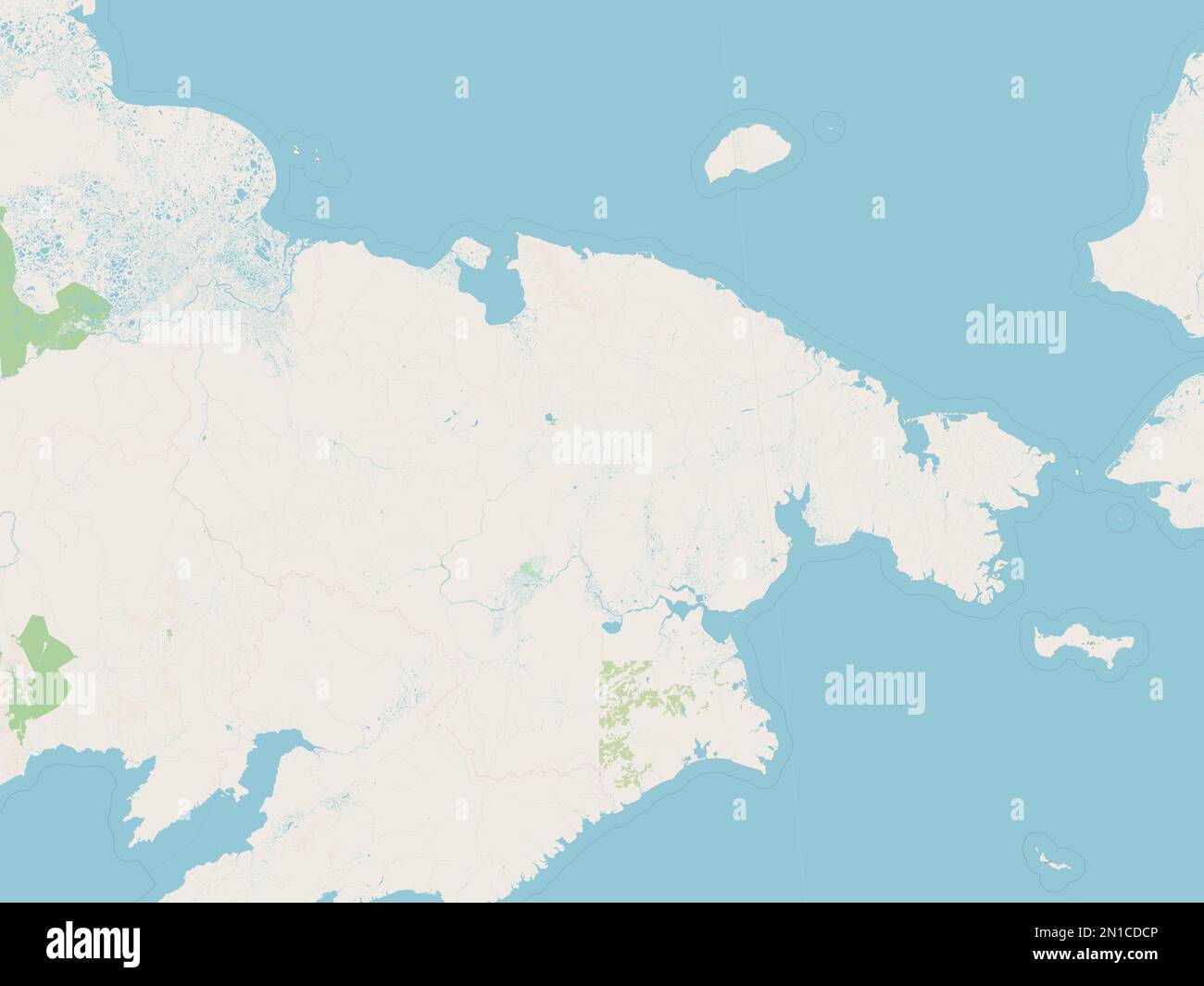 Chukot, autonomous province of Russia. Open Street Map Stock Photo - Alamy