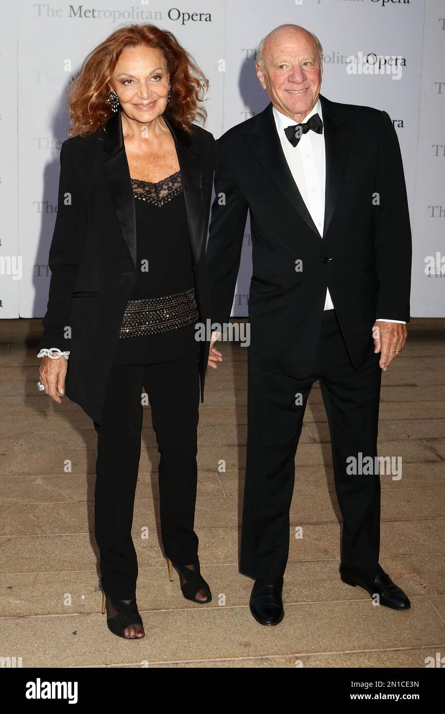 Diane von Furstenberg and Barry Diller attend the Metropolitan Opera ...