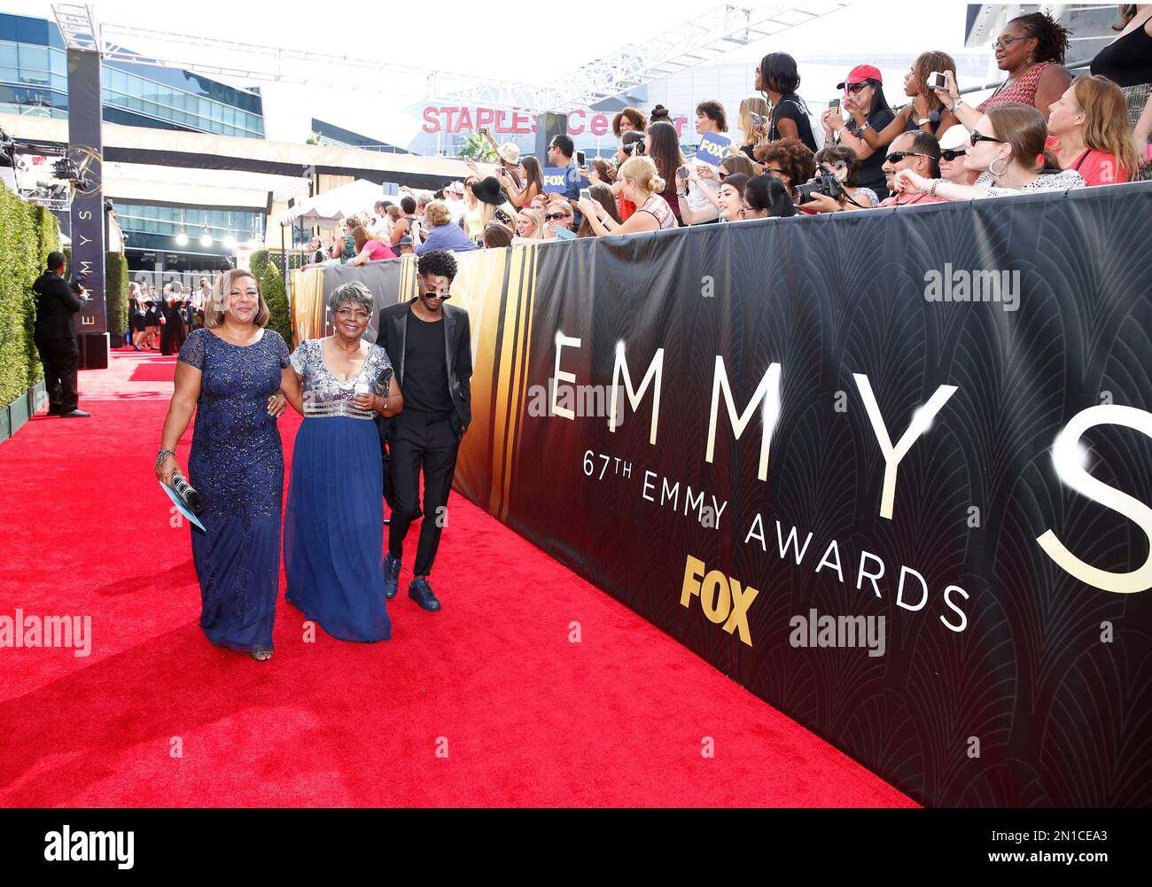 Bernice Gordon, from left, Patsy Ballard and Marcel Henson arrive at ...