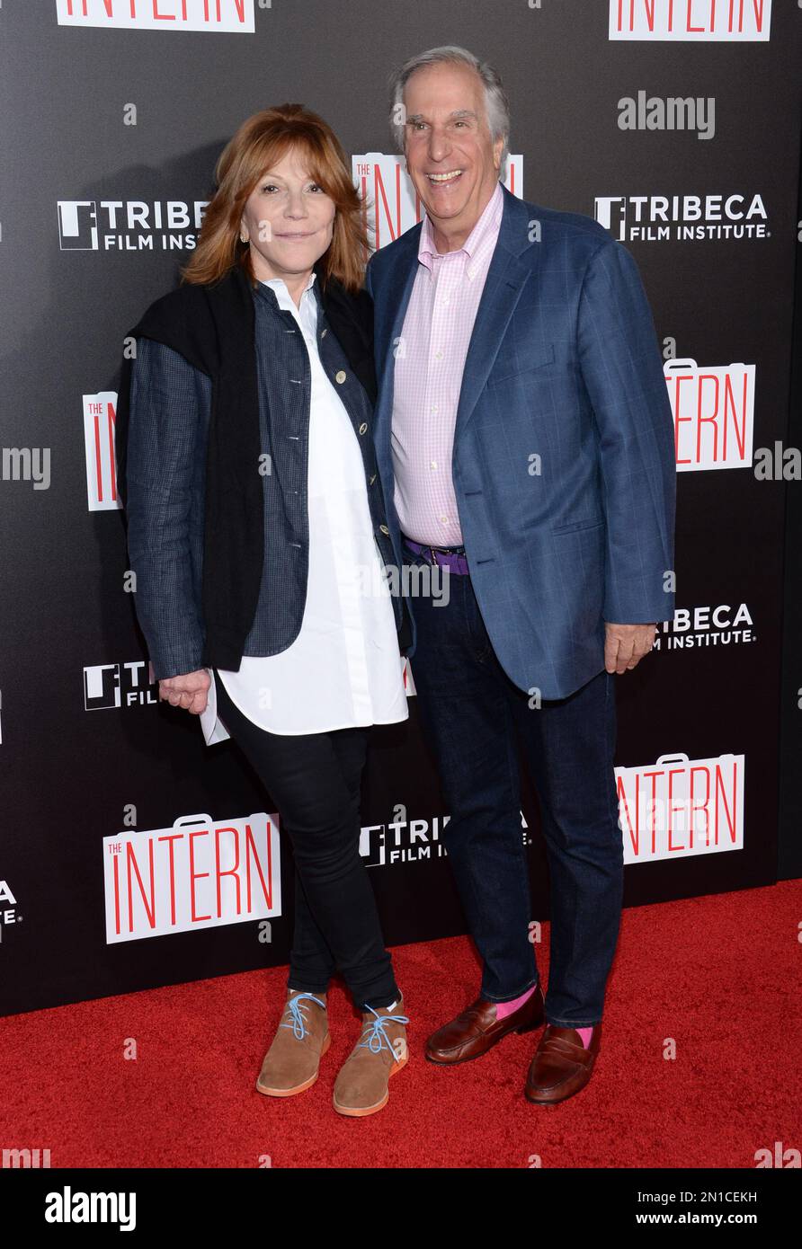 Stacey Weitzman, left, and Henry Winkler attend the premiere of "The ...