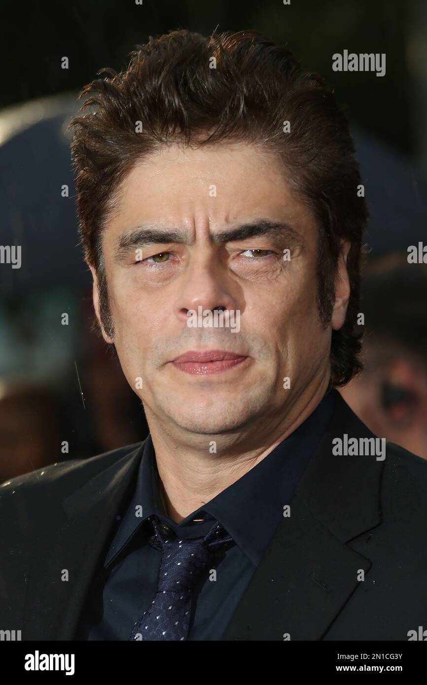 Actor Benicio Del Toro poses for photographs as he arrives on the red ...