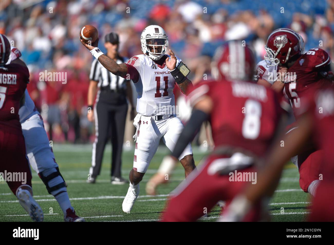 Temple quarterback P.J. Walker (11) in the first half of an NCAA ...