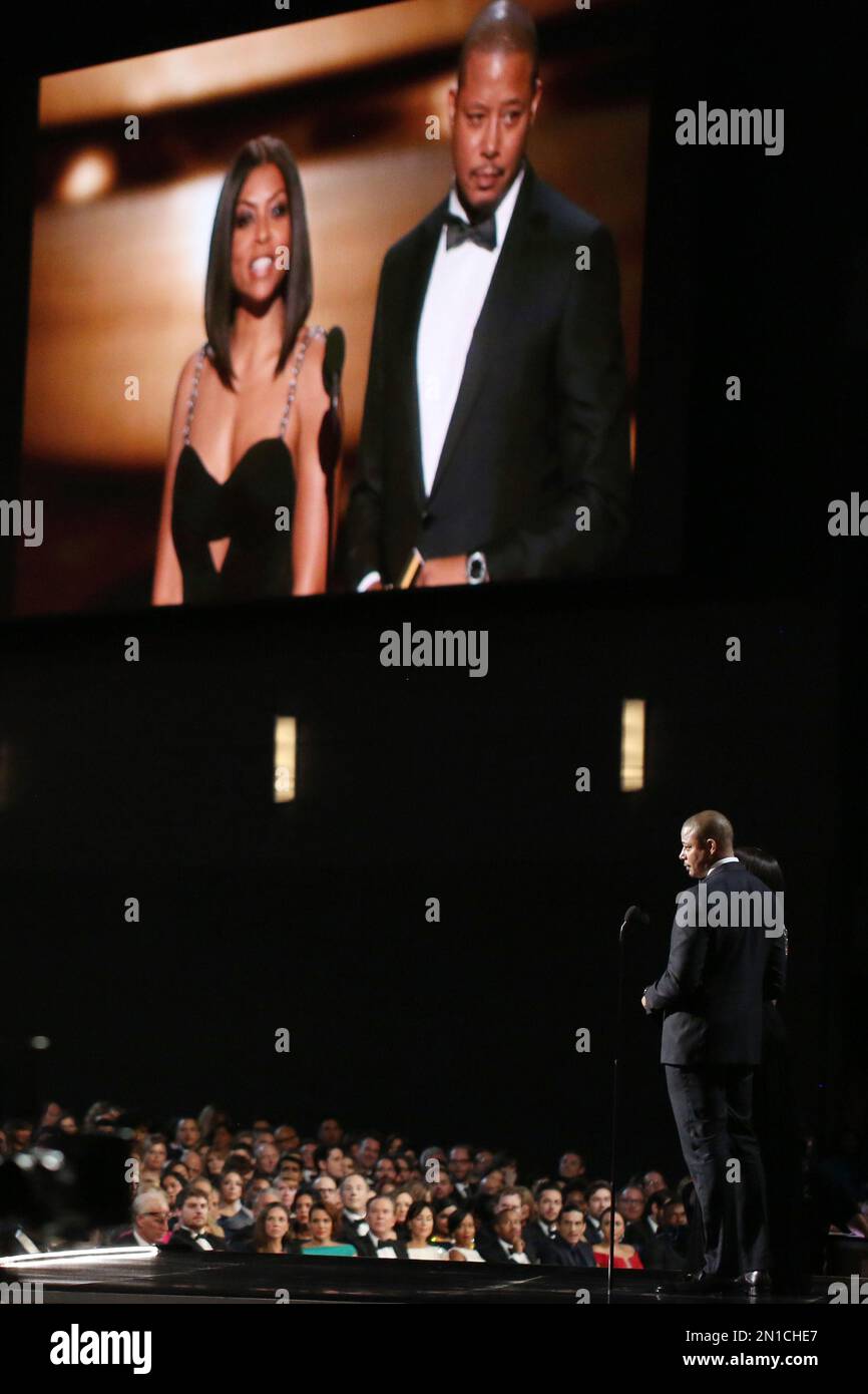 Terrence Howard and Taraji P. Henson at the 67th Primetime Emmy Awards ...