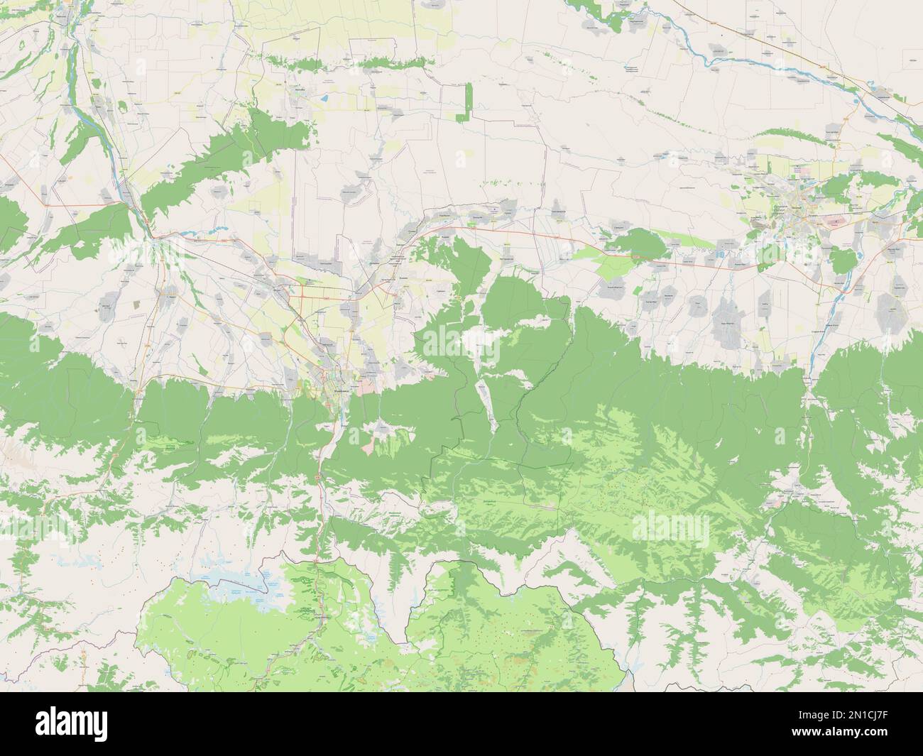 Ingush outline map hi-res stock photography and images - Alamy