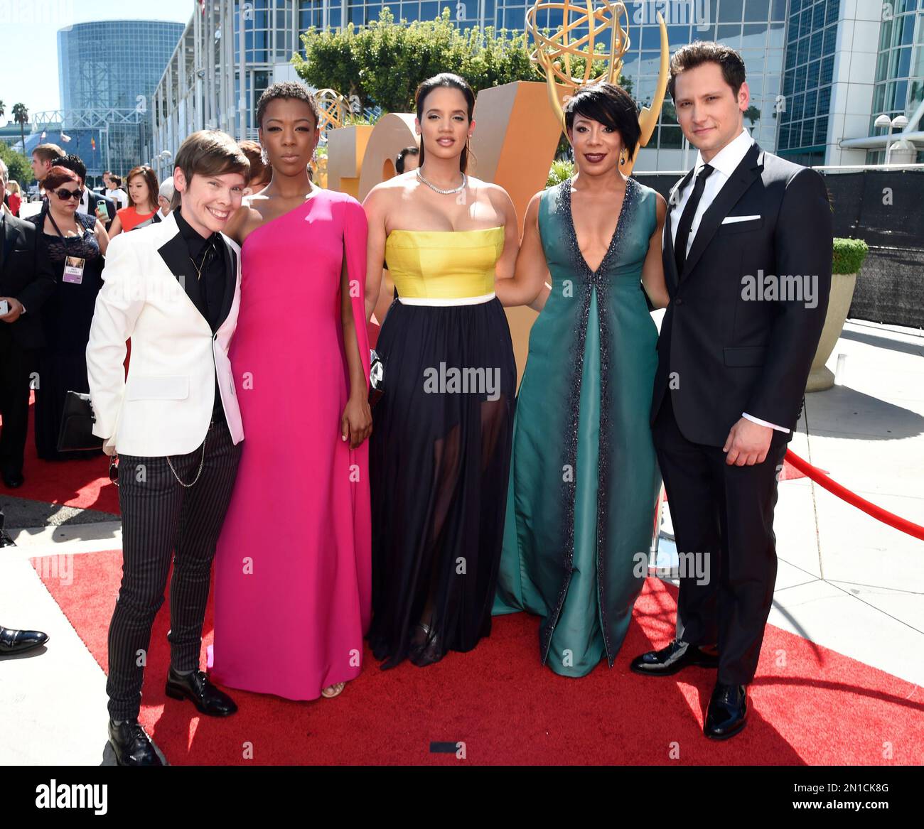 Abigail Savage, from left, Samira Wiley, Dascha Polanco, Selenis Leyva ...