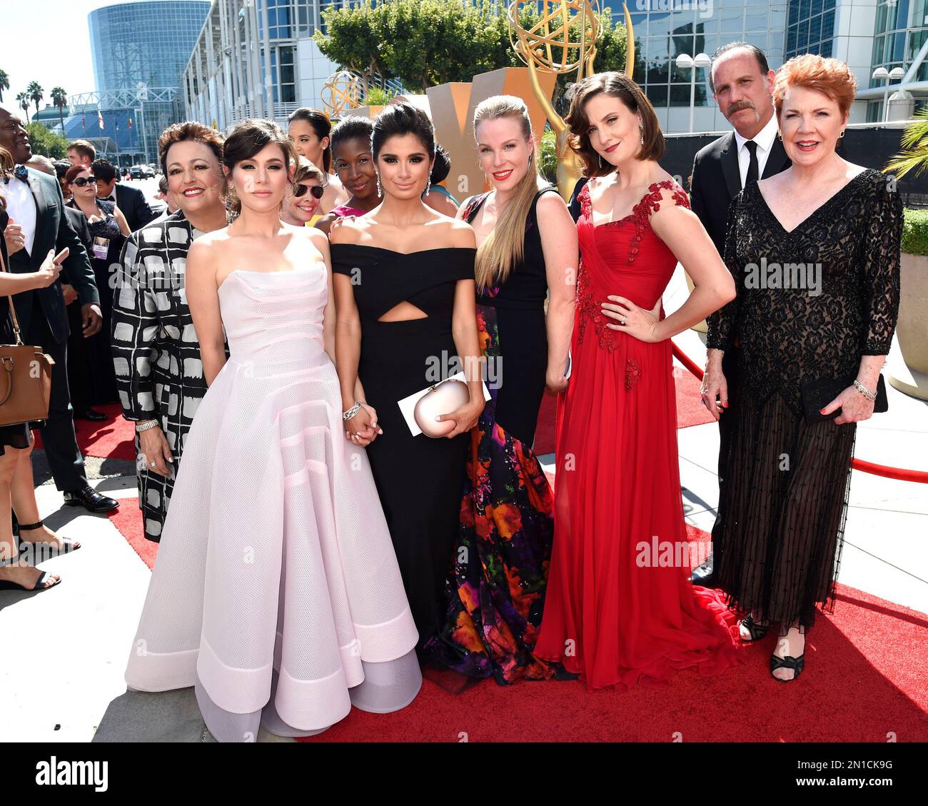 Barbara Rosenblat, from left, Yael Stone, Abigail Savage, Lolita Foster ...