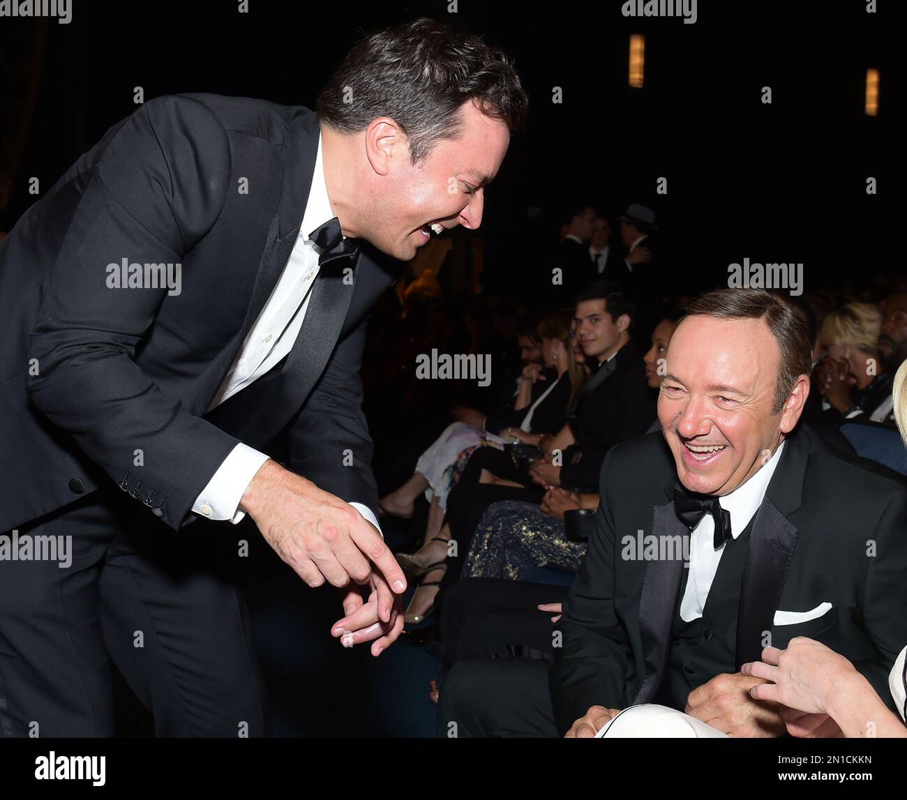 EXCLUSIVE - Jimmy Fallon, left, and Kevin Spacey attend the 67th ...