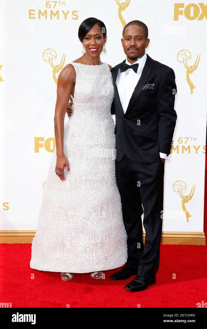 Regina King, left, and Ian Alexander Jr. arrive at the 67th Primetime ...