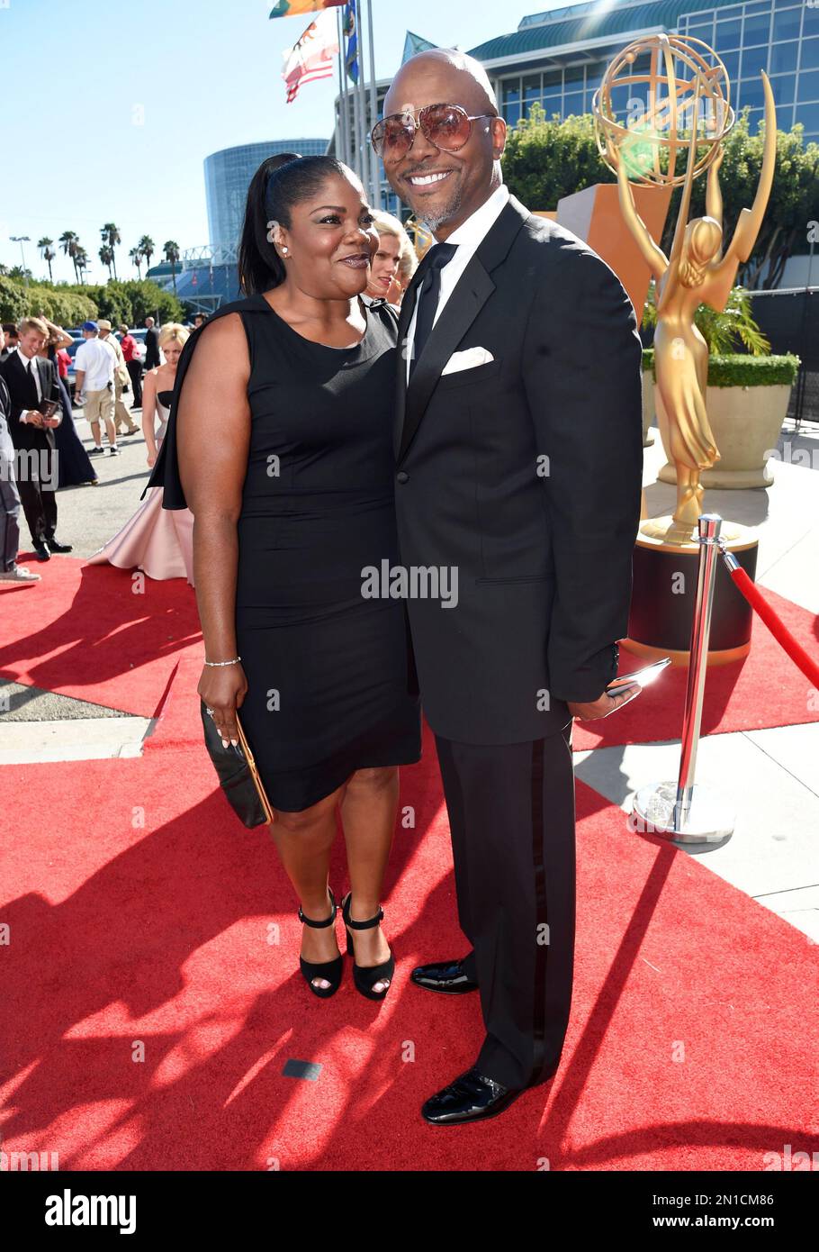 Mo'Nique, left, and Sidney Hicks arrive at the 67th Primetime Emmy ...