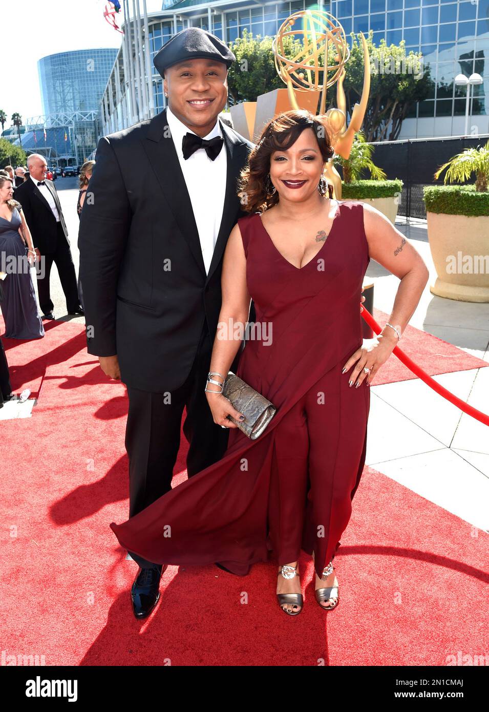 LL Cool J, left, and Simone Smith arrive at the 67th Primetime Emmy ...