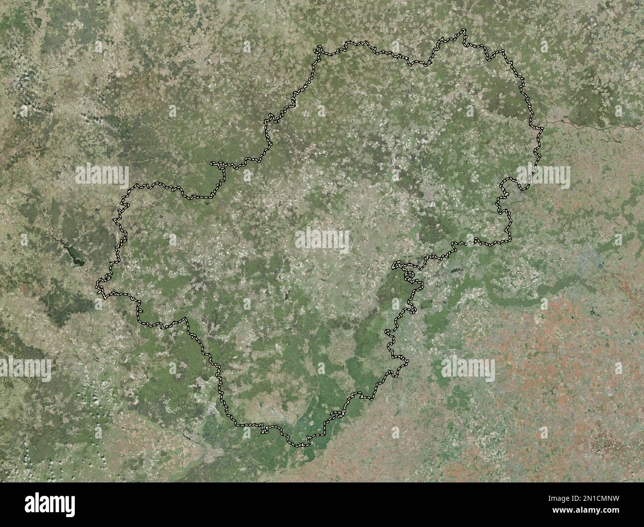 Kaluga, region of Russia. High resolution satellite map Stock Photo - Alamy