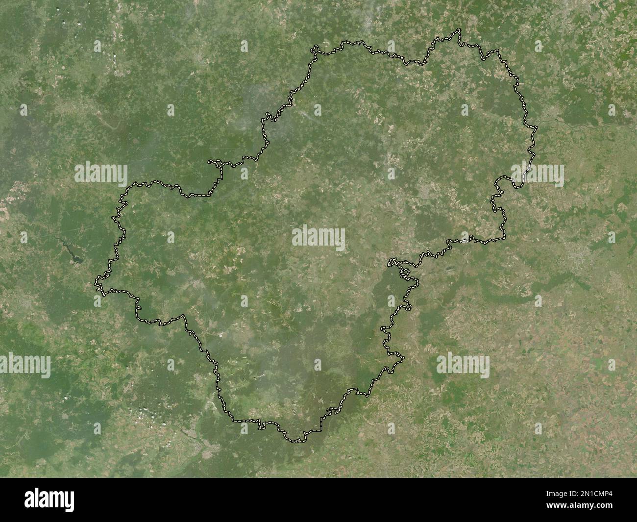Kaluga, region of Russia. Low resolution satellite map Stock Photo - Alamy