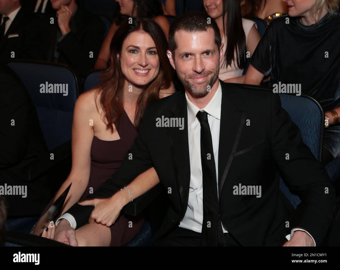 EXCLUSIVE - Andrea Troyer, left, and D.B. Weiss attend the 67th ...