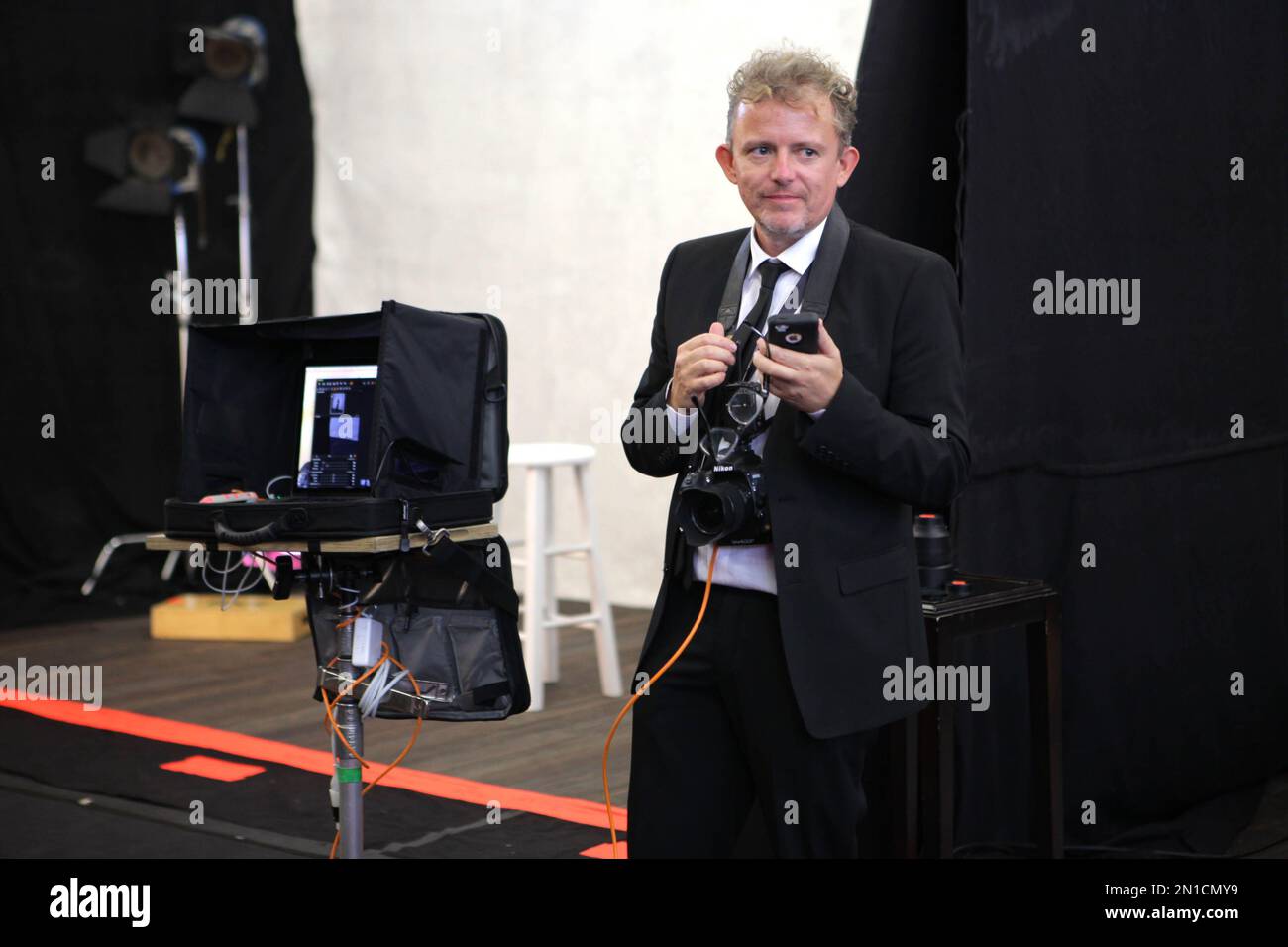 EXCLUSIVE - Steve Schofield at the 67th Primetime Emmy Awards on Sunday ...
