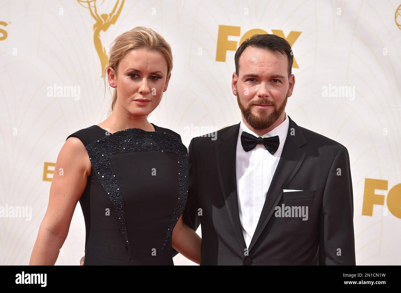 Katie Cassidy, left, and Dana Brunetti arrive at the 67th Primetime ...