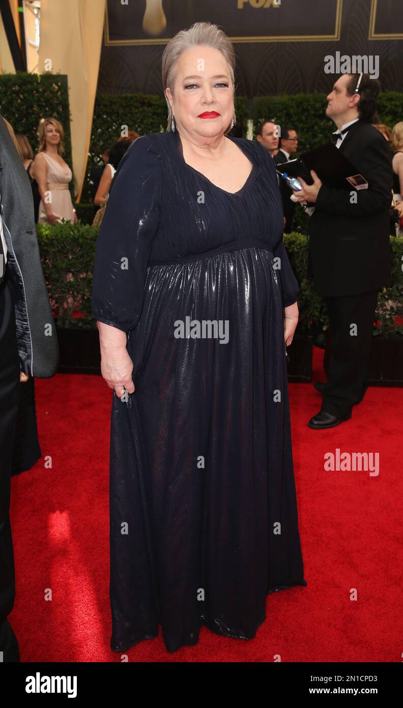 Kathy Bates arrives at the 67th Primetime Emmy Awards on Sunday, Sept ...