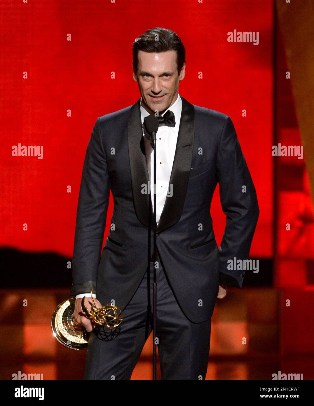 Jon Hamm accepts the award for outstanding lead actor in a drama series ...