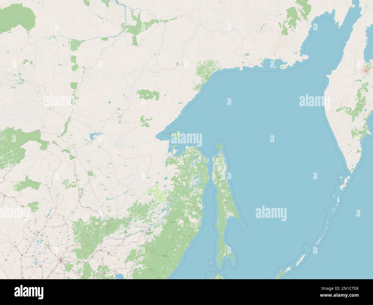 Khabarovsk, territory of Russia. Open Street Map Stock Photo - Alamy