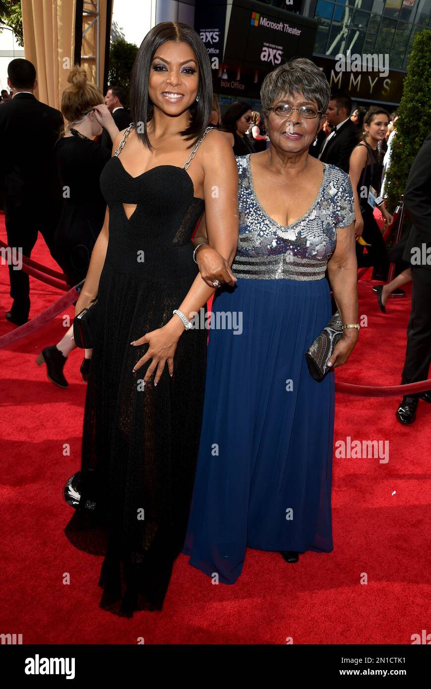 Taraji P. Henson, left, and Patsy Ballard arrive at the 67th Primetime ...