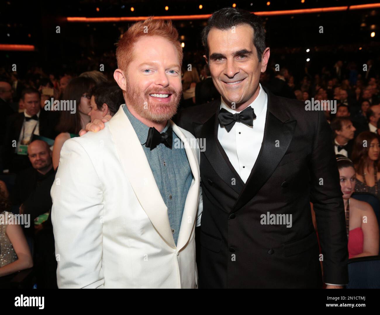EXCLUSIVE - Jesse Tyler Ferguson, left, and Ty Burrell attend the 67th ...